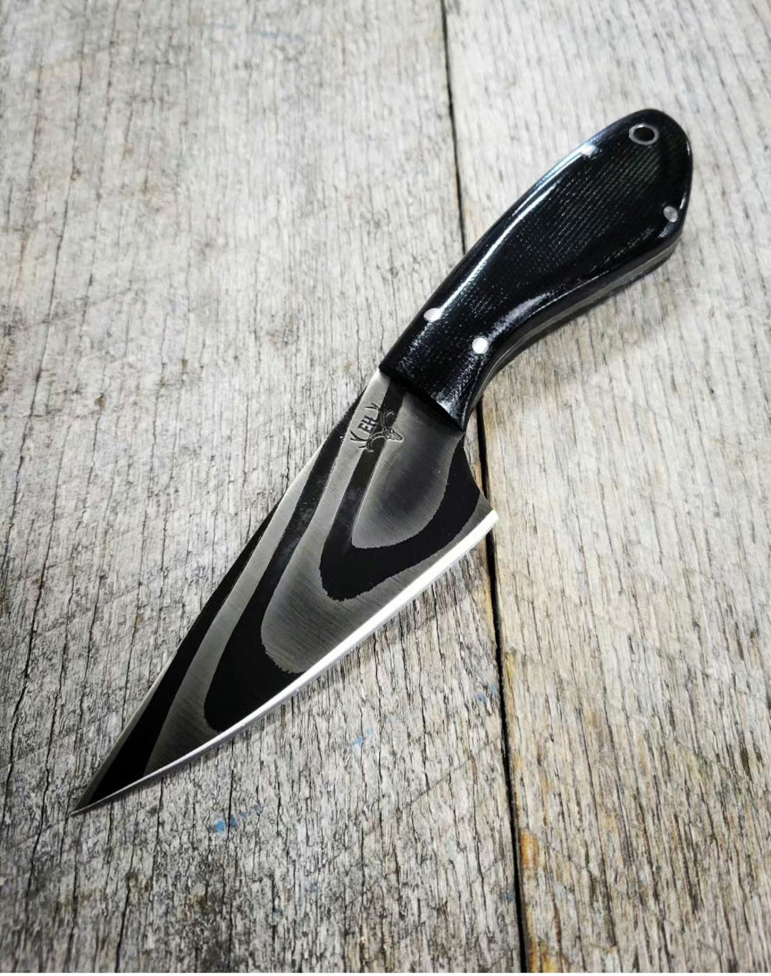 Low Layer Twist Damascus Skinning Knife - Etsy