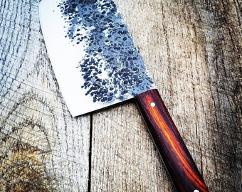 Hand Forged Cleaver - Etsy