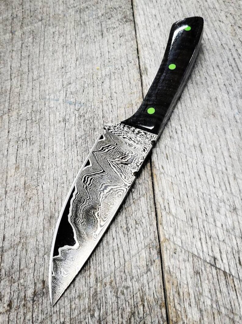141 Layer Damascus San Mai Hunting Knife - Etsy