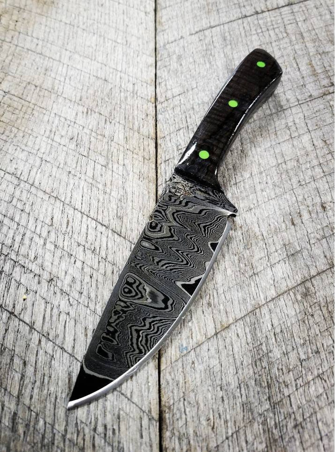 141 Layer Damascus San Mai Hunting Knife - Etsy