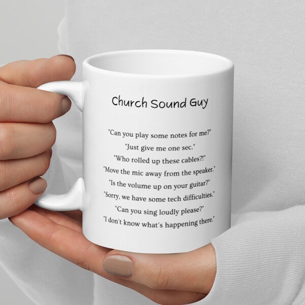 Church Sound Guy Mug - Etsy