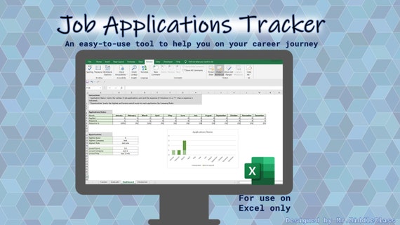Track and Evaluate Your Job Applications Excel Spreadsheet | Etsy