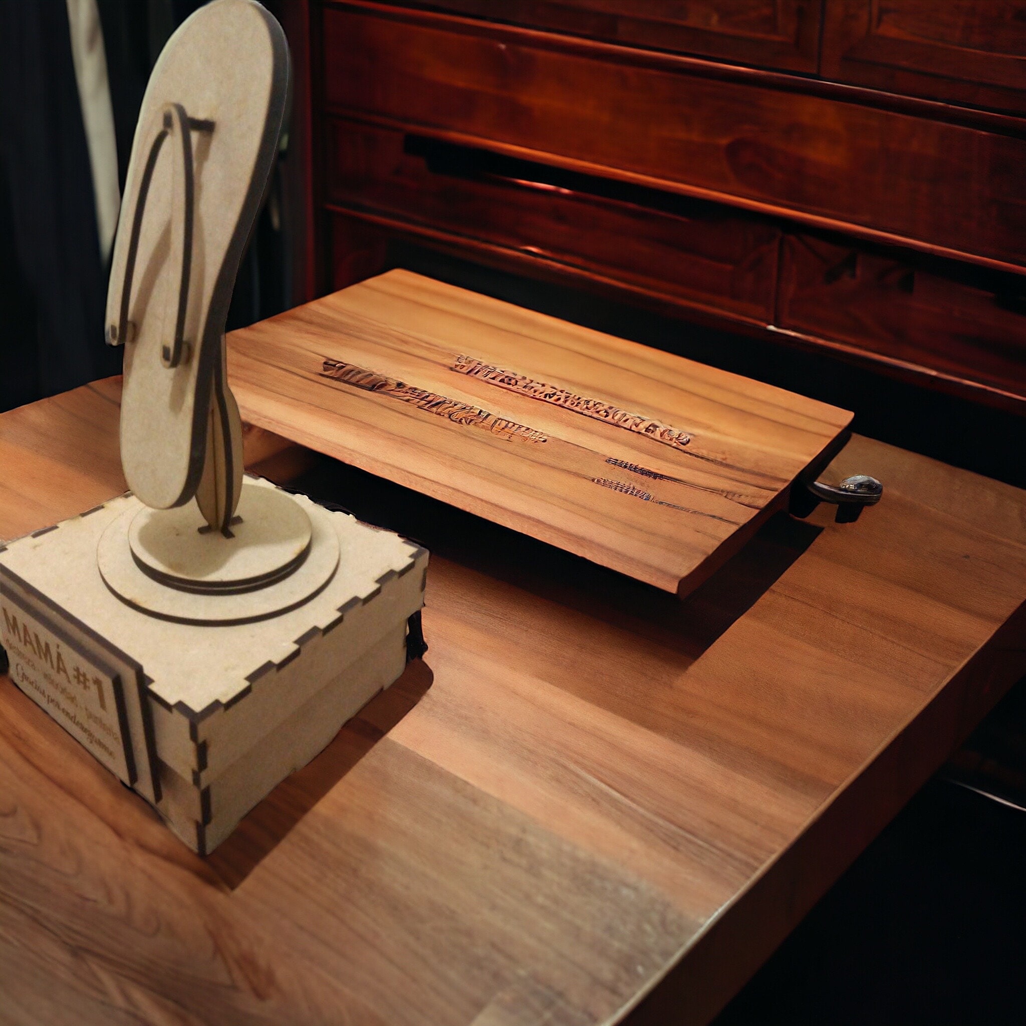 Chancla Trophy #1 MOM Jewelry Box, Sandal Trophy, Chancla MOM - Etsy