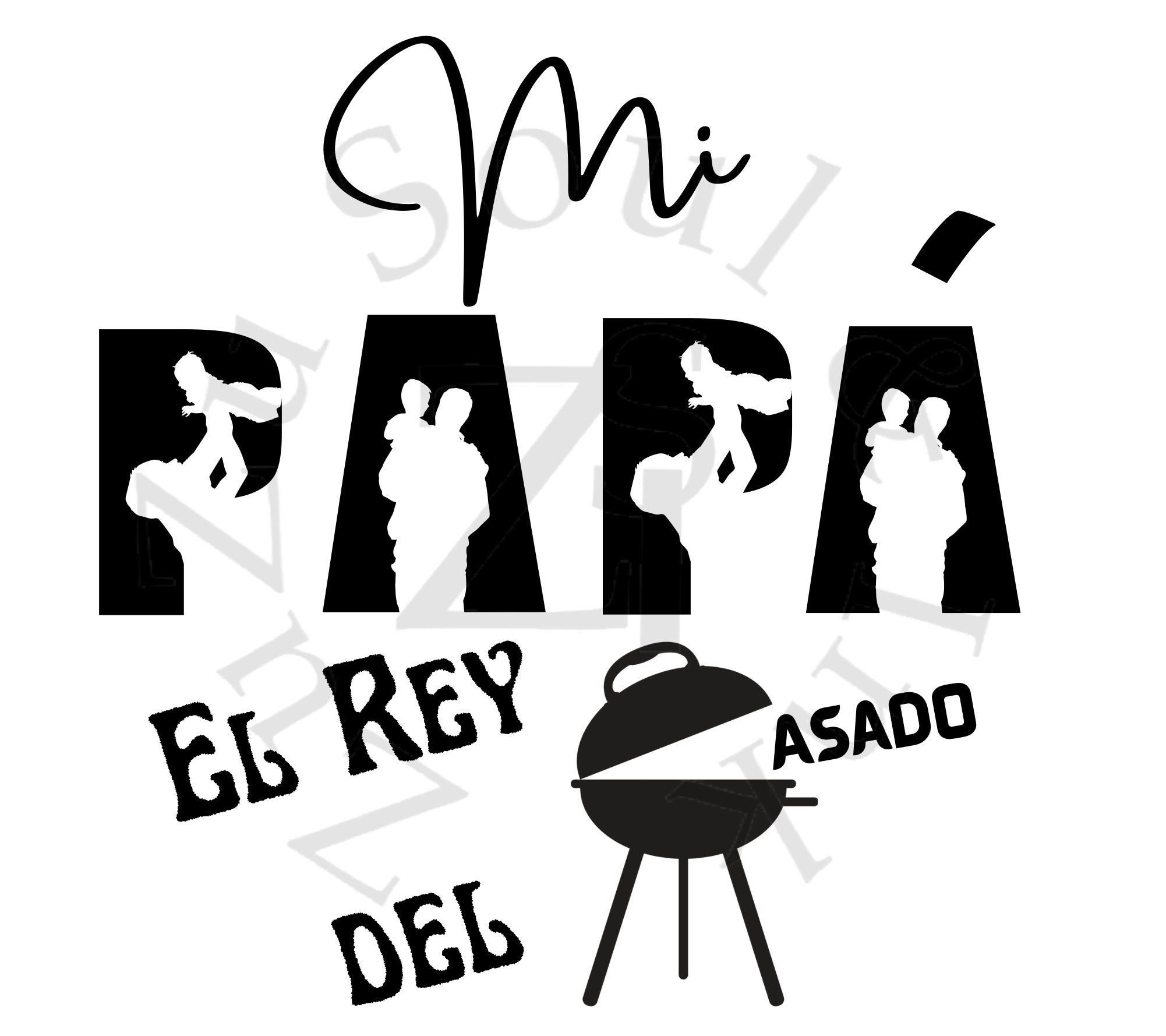Mi Papa El Rey Del Asado SVG File, Fathers Day Digital SVG File - Etsy