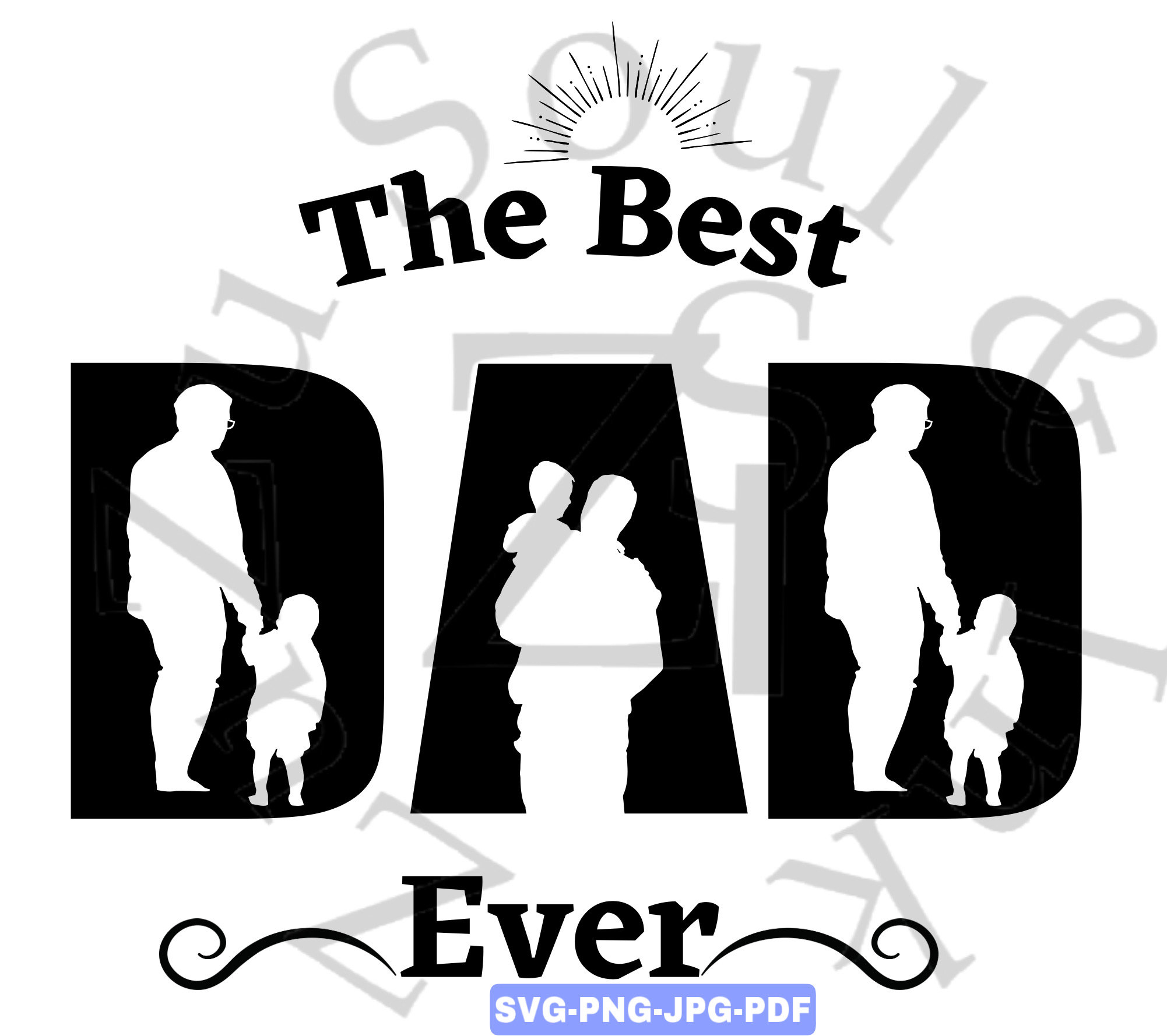 The Best Dad Ever SVG ,fathers Day SVG ,SVG File, Día Del Padre, Mejor ...