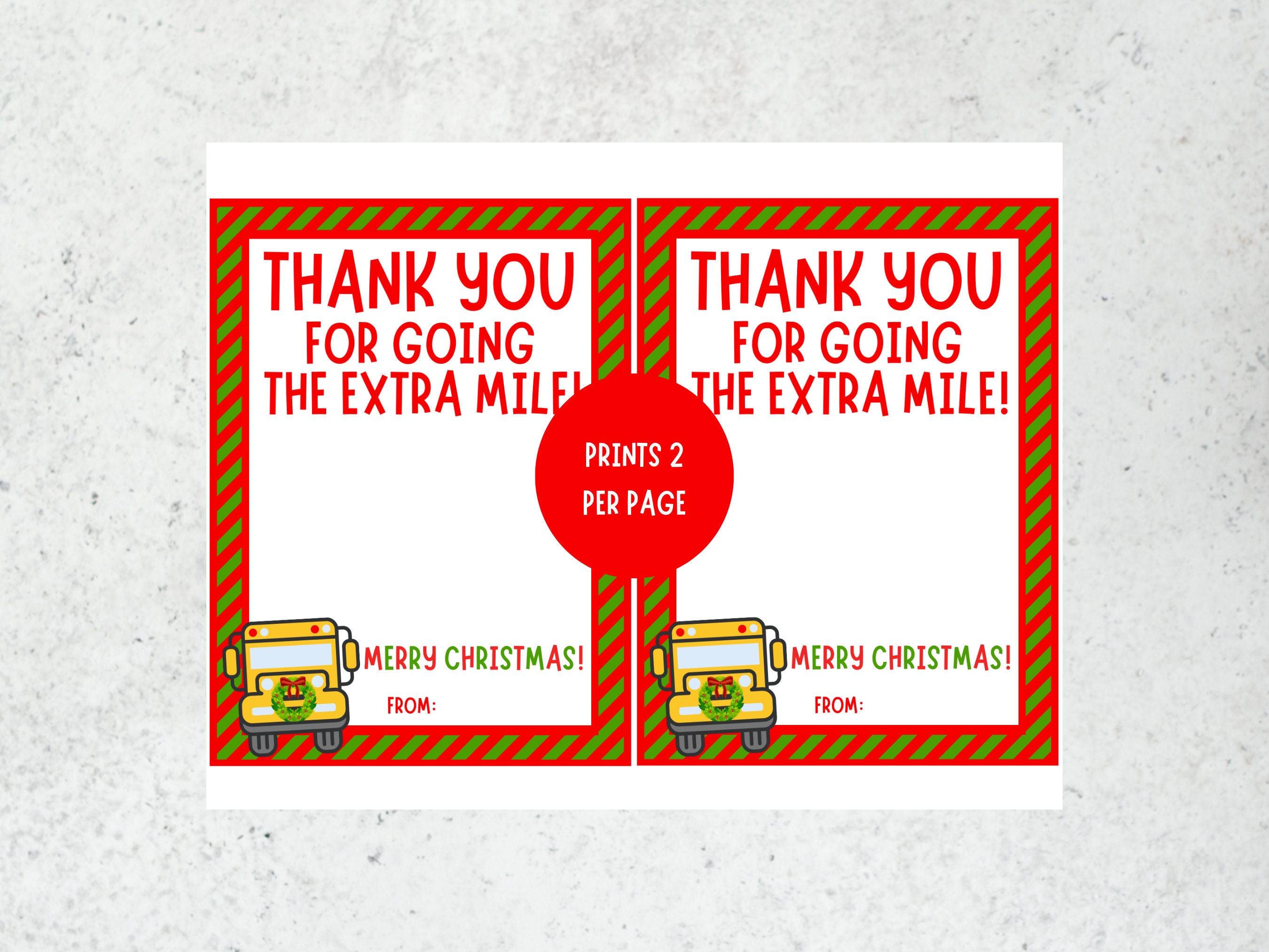 Bus Driver Christmas Gift Card Holder, Bus Driver Card, Christmas Gift ...