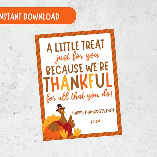 Thanksgiving Tags - Etsy