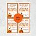 Thankful Gift Tag, Teacher Thanksgiving Gift Tag, PTA Teacher Gift Tag ...