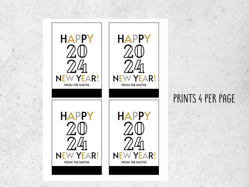 New Year Gift Tags, New Years Tags, New Year 2025 Gift Tag, 2025 Gift ...