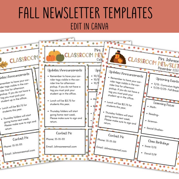 Newsletter Template - Etsy