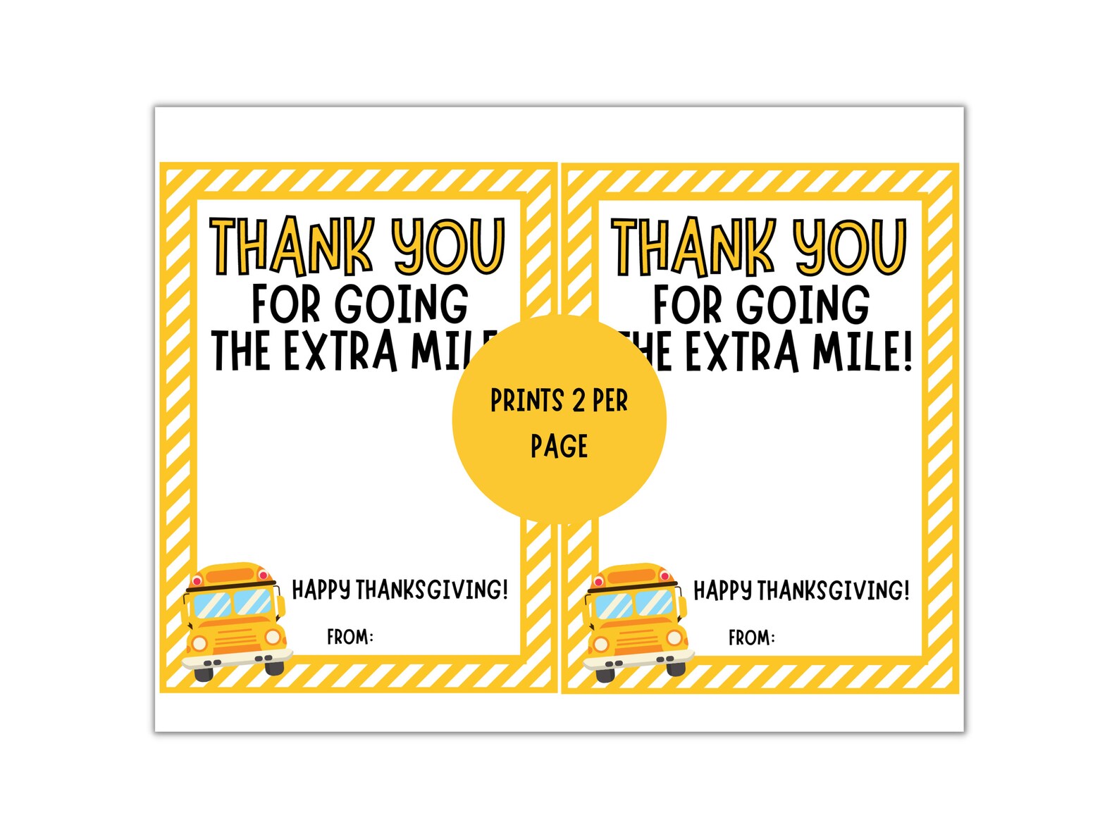 Bus Driver Thanksgiving Gift Card Holder, Bus Driver Card, Thanksgiving ...