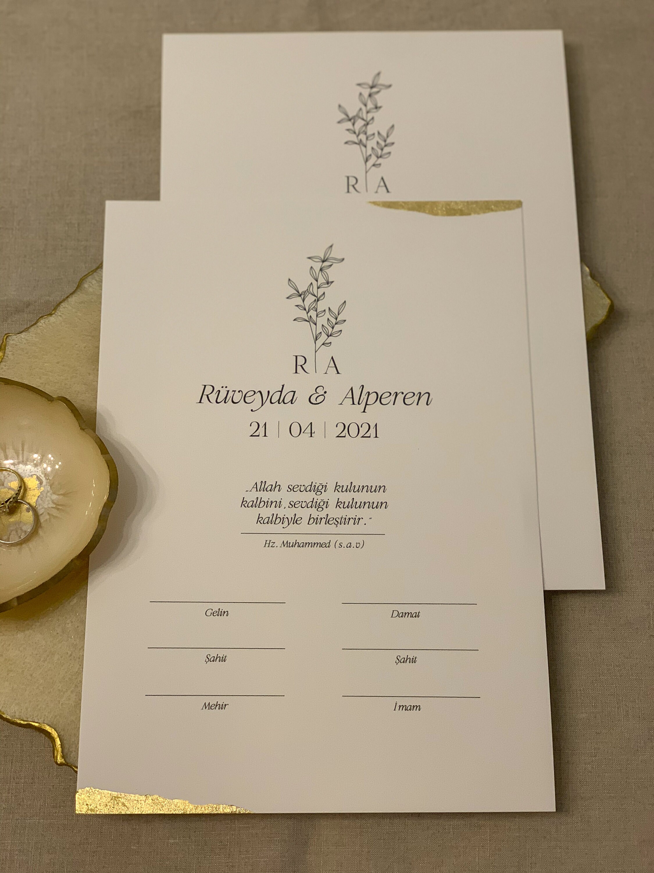 Islamic Marriage Certificate | Islamic Marriage Ceremony Certificate ...