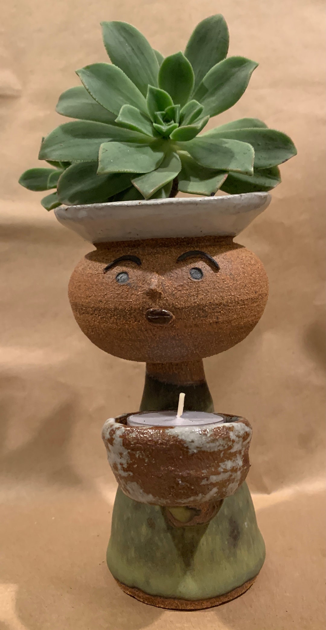 Ceramic Handmade Centerpiece for Plants and Candles - Etsy