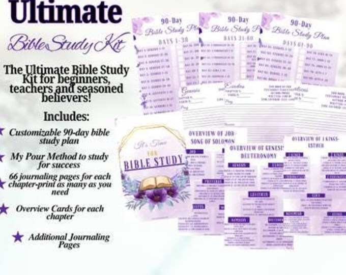 Ultimate Beginners Bible Study Kit - Etsy Canada