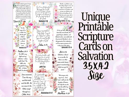 Beautiful Printable Scripture Cards| Bible Verses| 12 Scriptures on ...