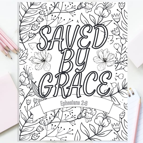 Scripture Coloring Pages - Etsy