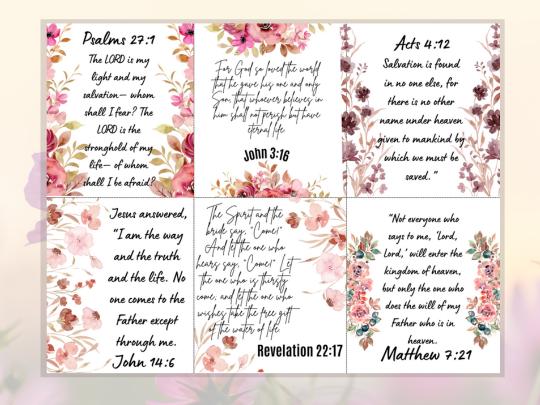Beautiful Printable Scripture Cards| Bible Verses| 12 Scriptures on ...