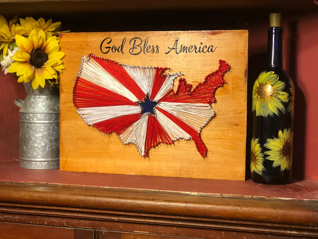 America String Art - 4th of July String Art - Etsy