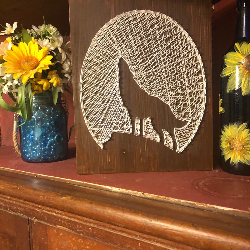 String Art Wolf - Etsy