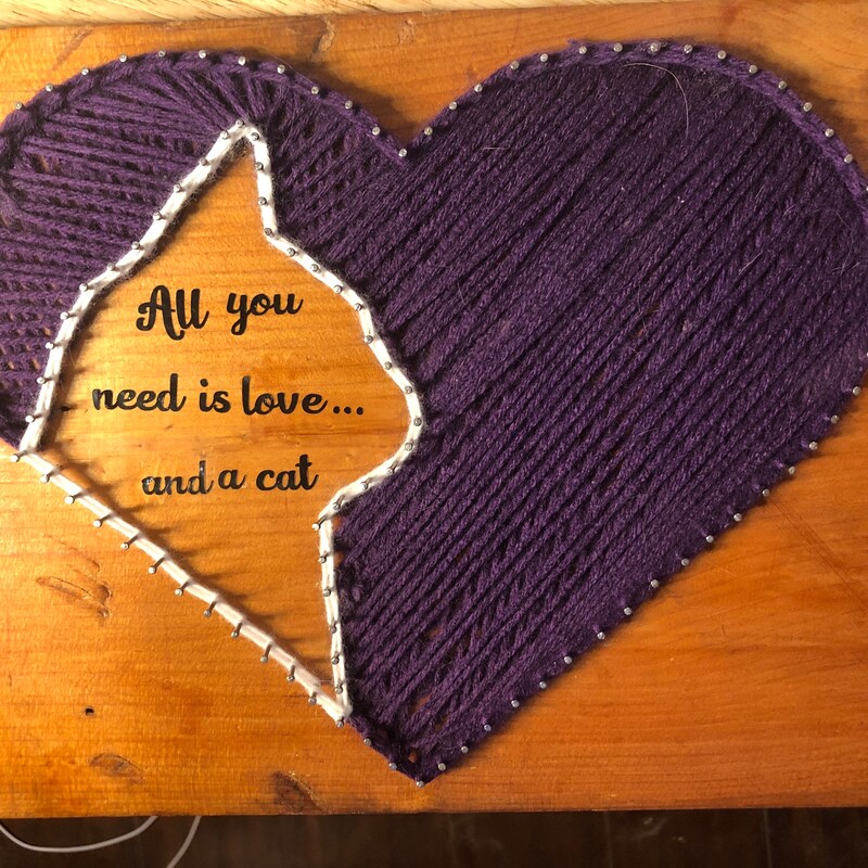 Cat String Art - Etsy