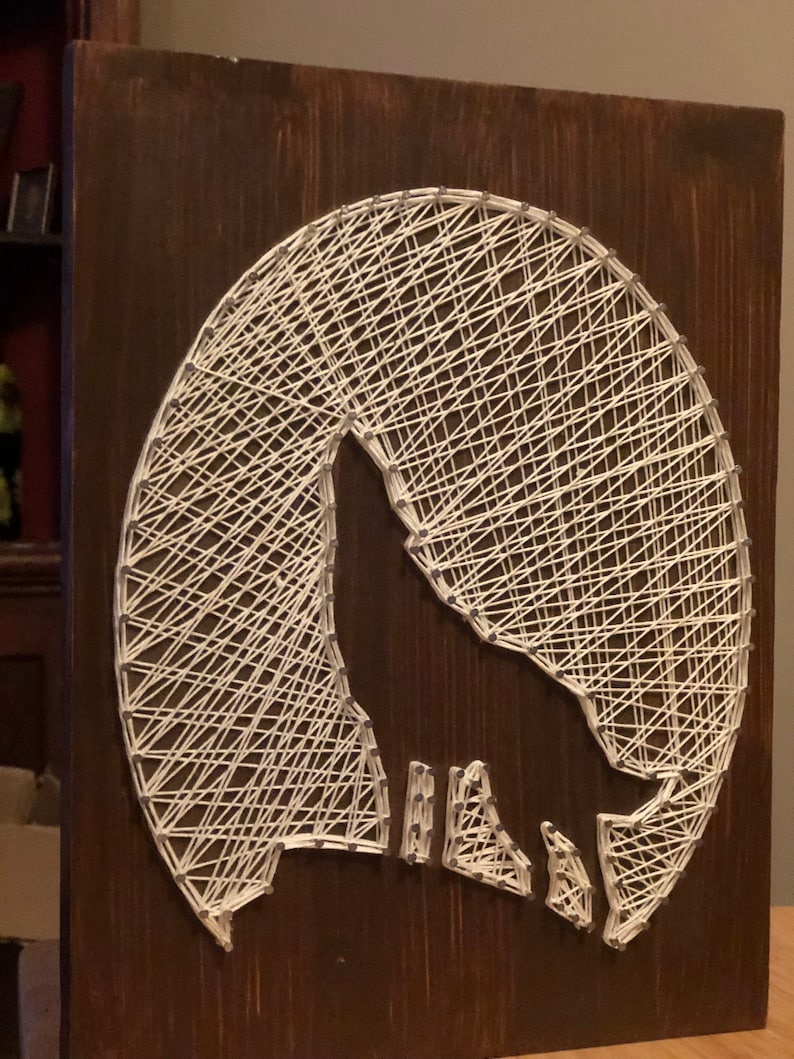 Howling Wolf String Art Wall Decor - Etsy