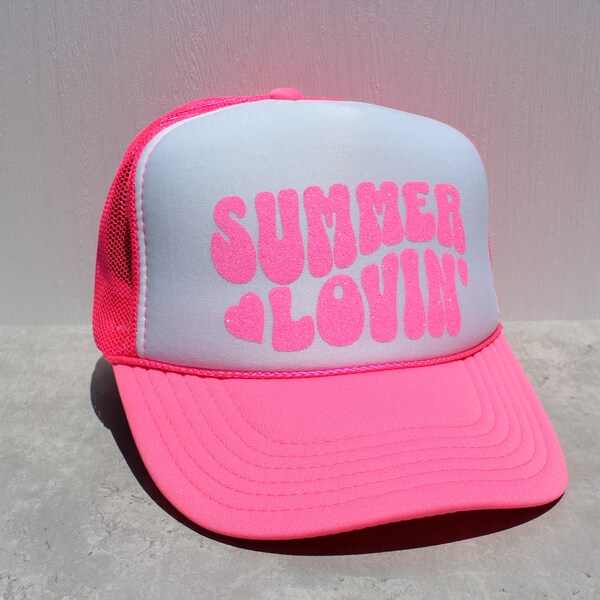 Pink Trucker Hats - Etsy