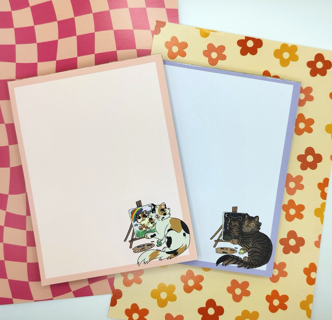 Little Cat Artist Notepads | Day Time and Night Time Artist Note Pad ...