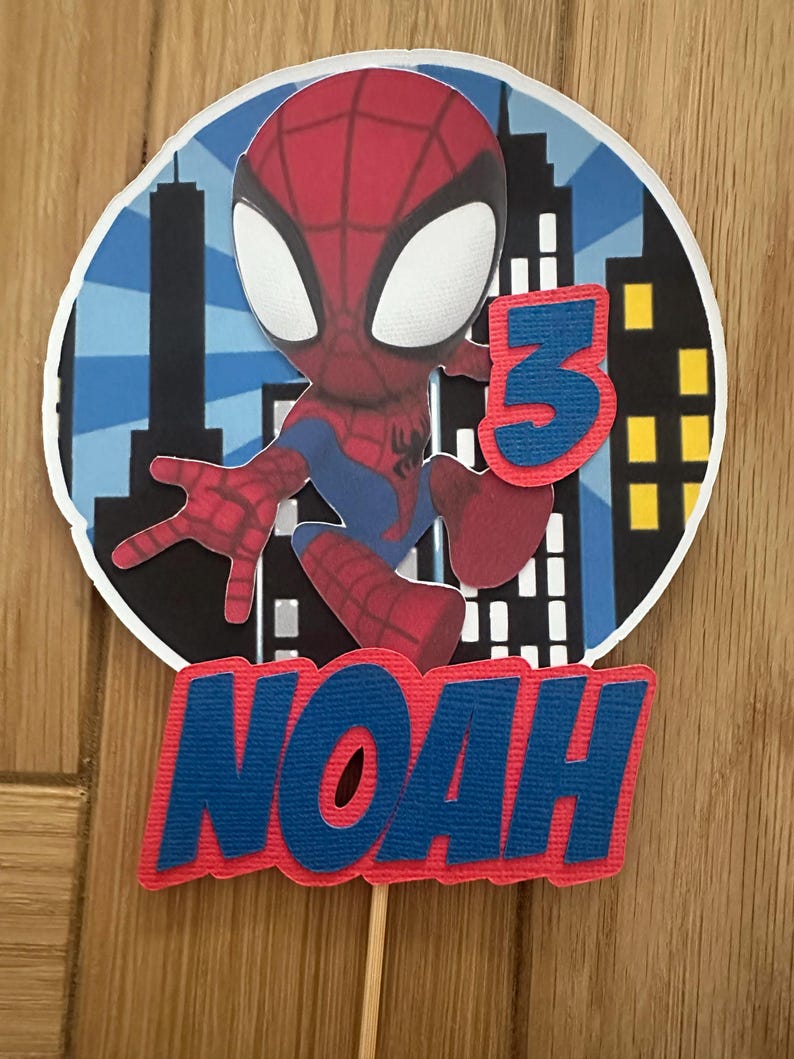 Spiderman Cake Topper - Etsy