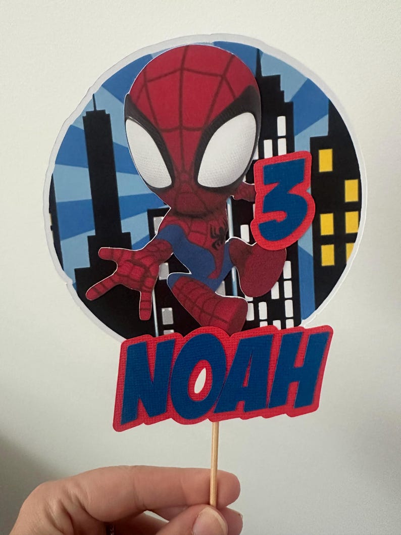 Spiderman Cake Topper - Etsy