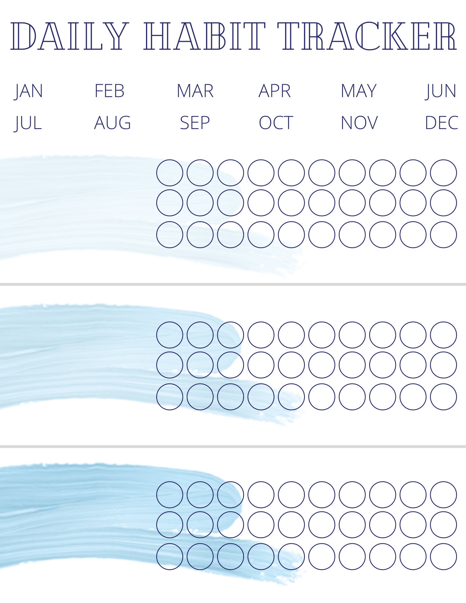 Printable Daily Habit Tracker - Etsy