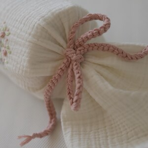 Bolster Candy Initial Pillow, Handmade Embroidered Baby Pillow ...