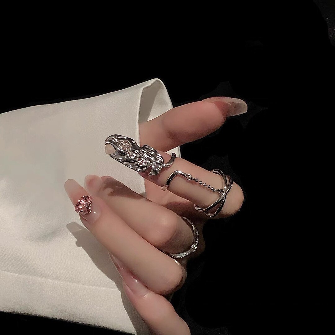 2 Pcs Flame Shield Fingernail Finger Tip Stackable Adjustable - Etsy