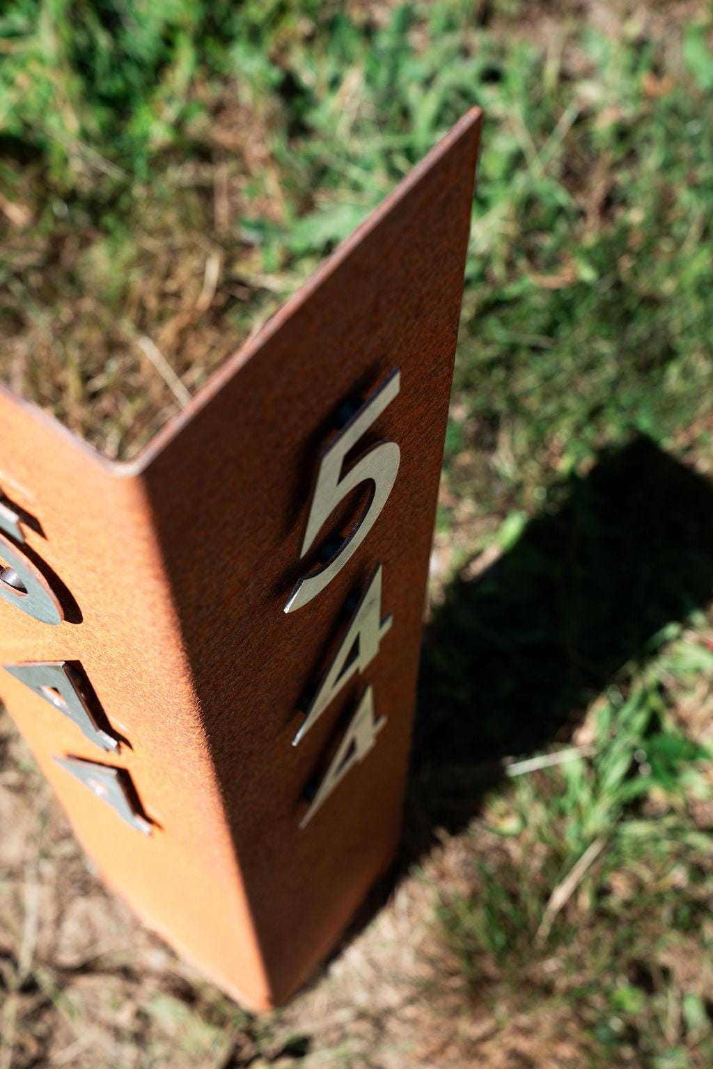 Two Way Address Sign, House Numbers, Address Plaque, Vertical, Modern ...