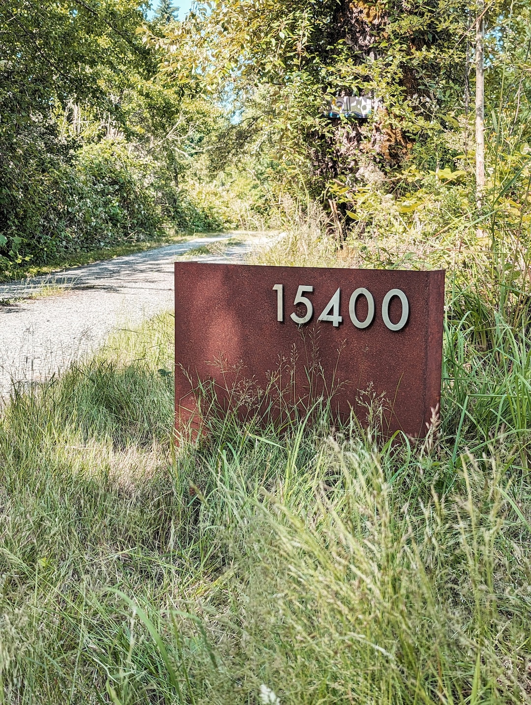 Modern Industrial Address Sign: Weathered Steel, Magnetic Numbers - Etsy