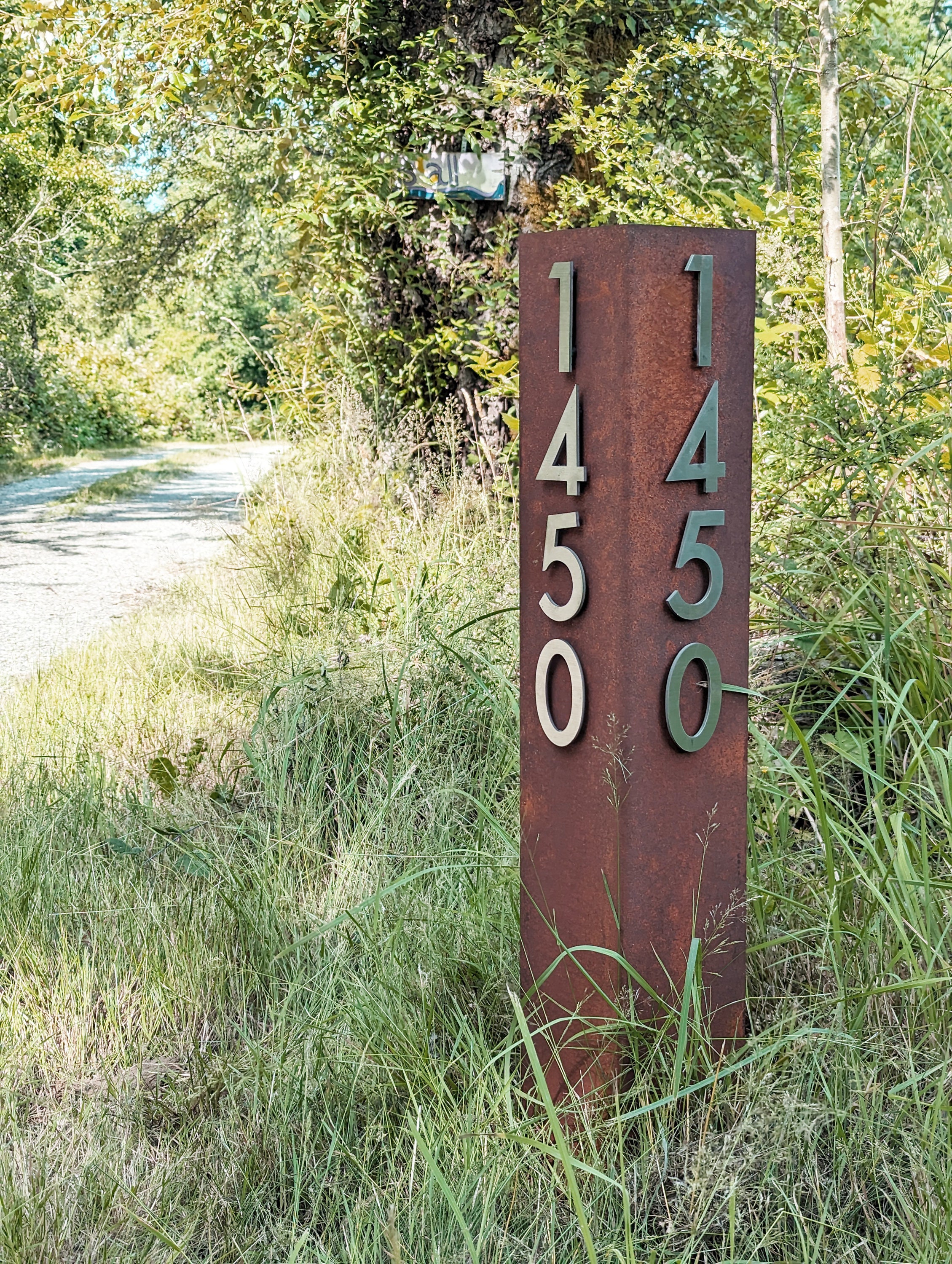 Two Way Address Sign, House Numbers, Address Plaque, Vertical, Modern ...