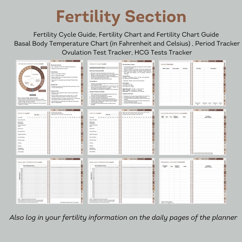 TTC Life Planner Fertility Planner Undated TTC Planner - Etsy