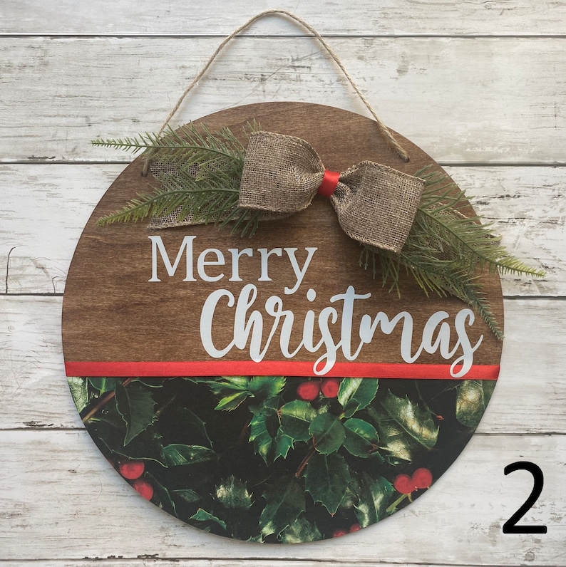 Christmas Door Sign - Etsy