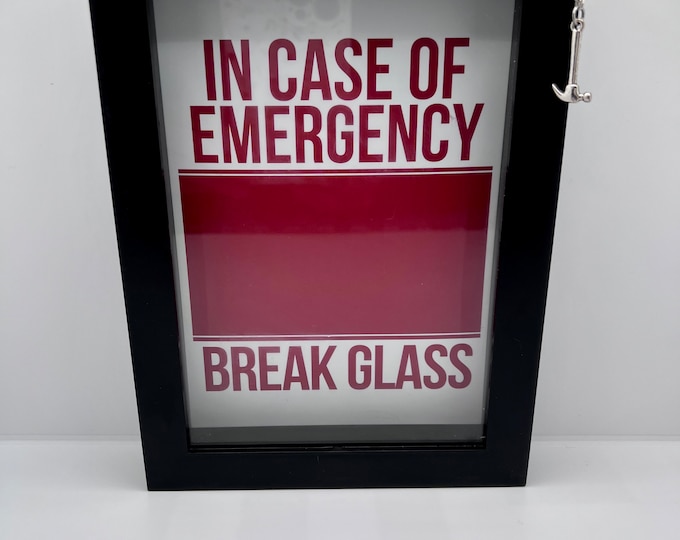 CUSTOM - in Case of Emergency Break Glass - Etsy