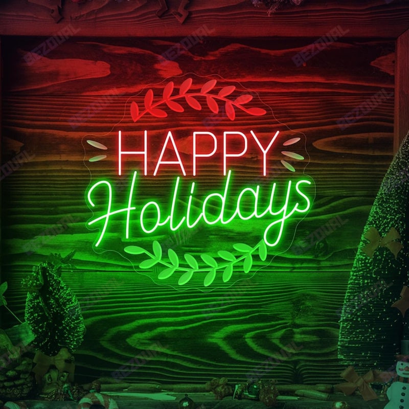 Happy Holidays Sign - Etsy