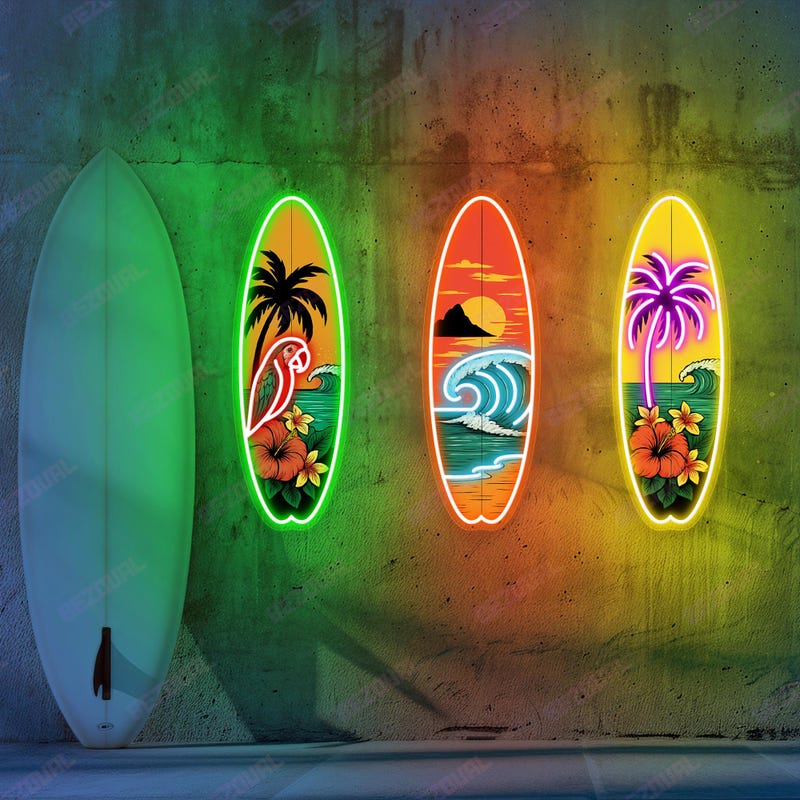 Wave Neon Sign - Etsy