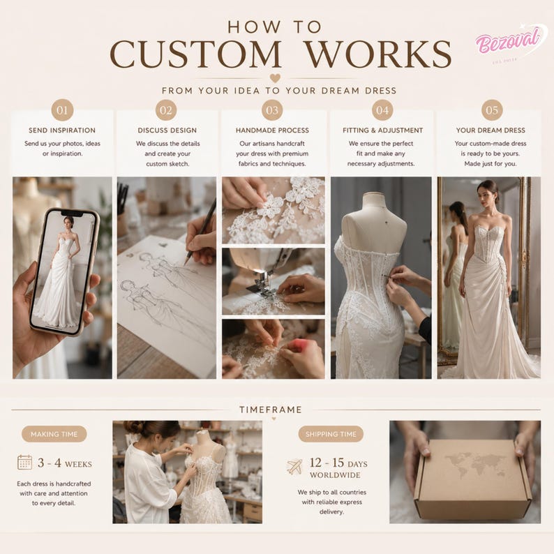 Custom Silk Evening Dress for Women: Bespoke Bridal Gown, Made to Order ...
