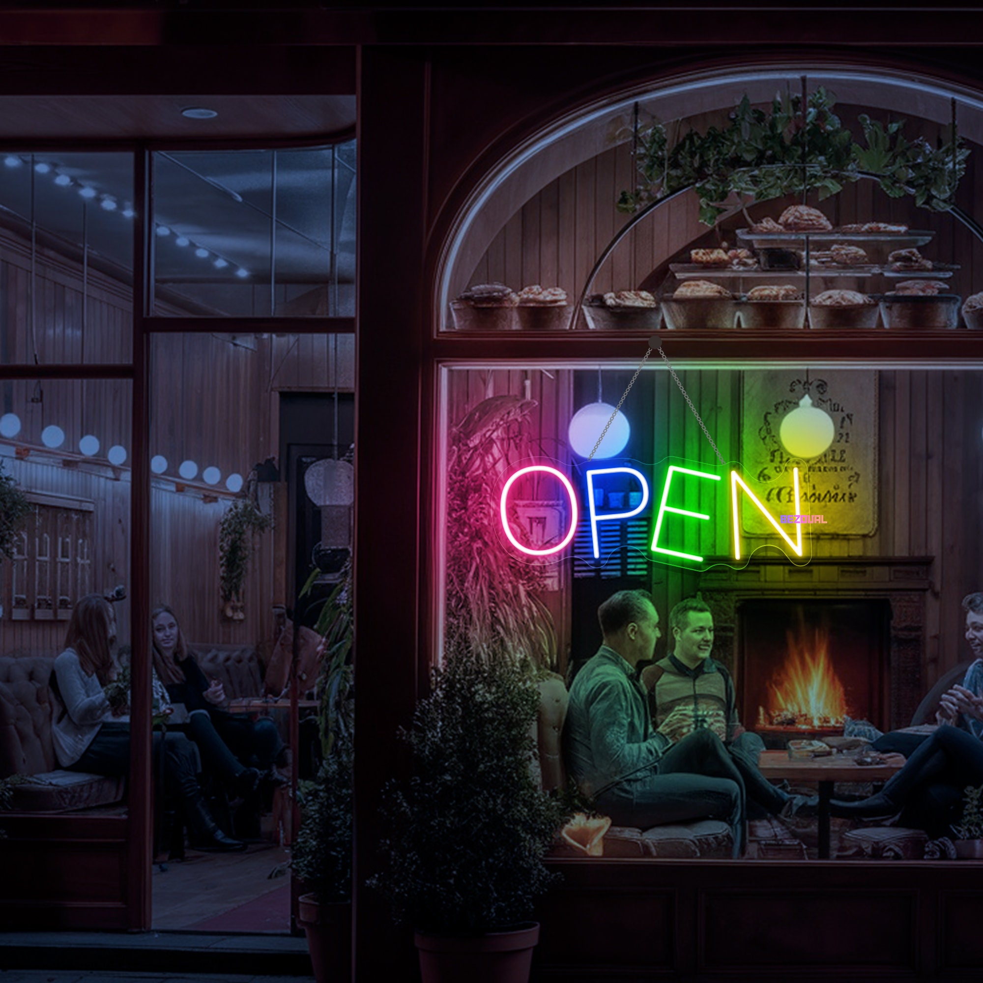 Open LED Sign Open Sign for Business Coffee Open Sign Shop Open Color ...