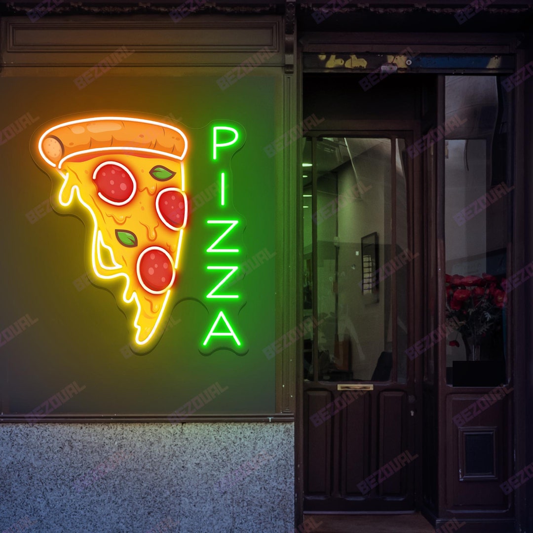 Pizza Neon Sign Pizza LED Light Pizza Shop Wall Decors Pizza Restaurant ...