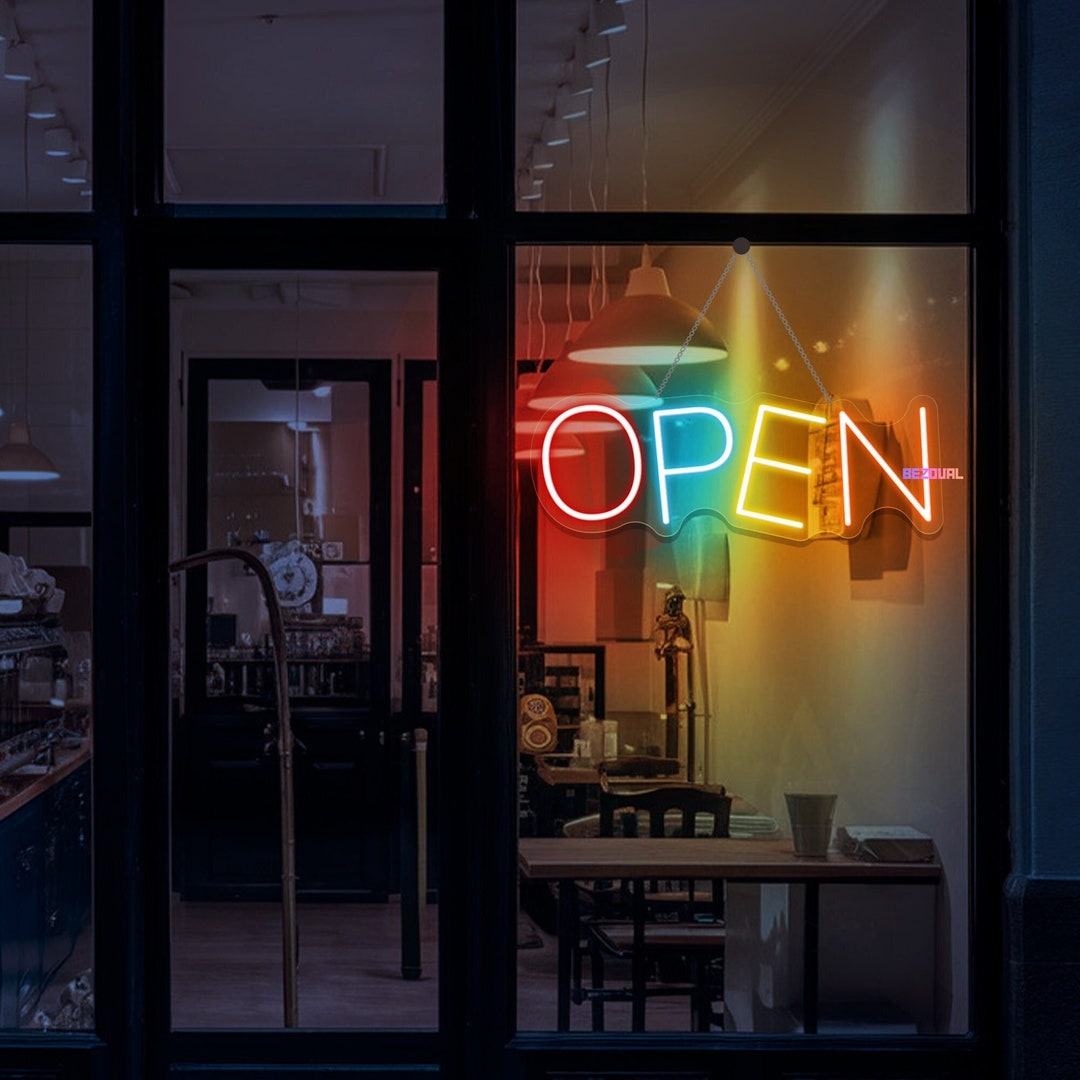Open LED Sign Open Sign for Business Coffee Open Sign Shop Open Color ...