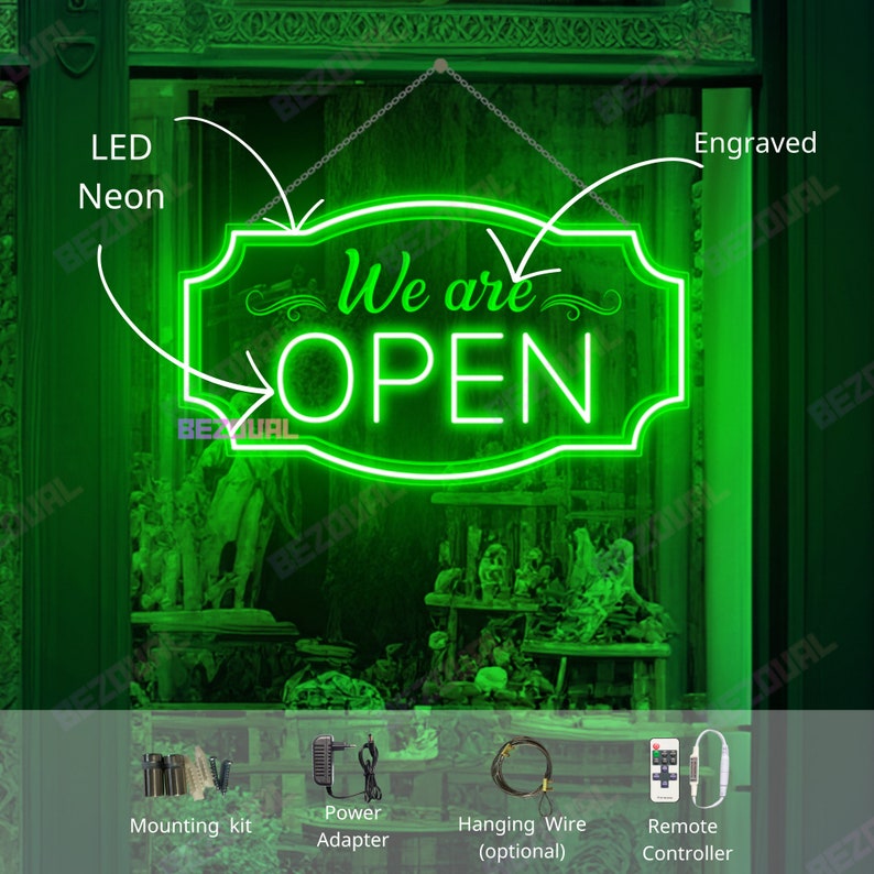 Come in We're Open Neon Sign Open Sign Open Sign for Business Custom ...