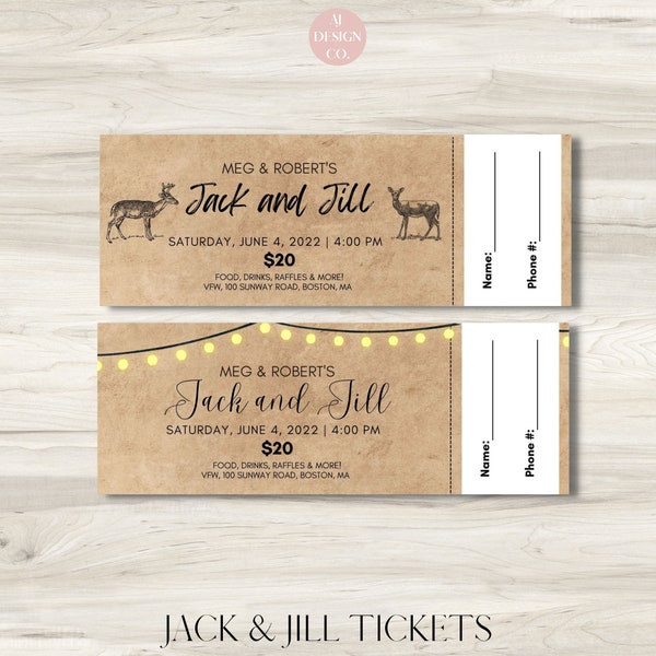 Jack and Jill Ticket - Etsy