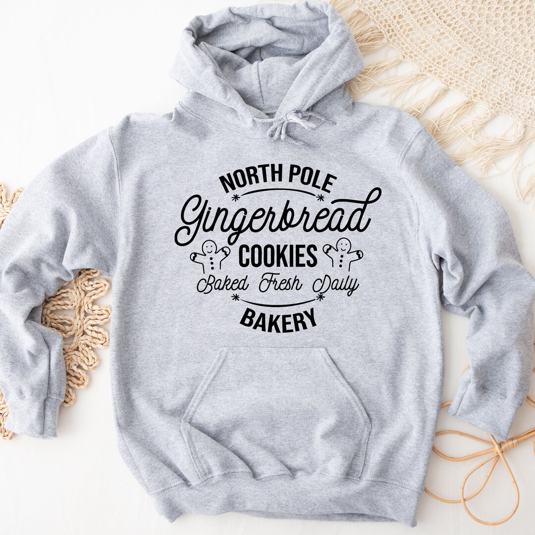 Gingerbread Hoodie,christmas Hoodie,christmas Bakery Hoodie,cute ...