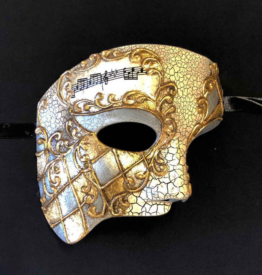 Men's Phantom Venetian Masquerade Mask - Etsy
