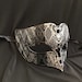 Men's Metal Masquerade Ball Mask Dark Steel Color With Black Stripe - Etsy