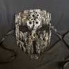 Half Skull Mask Zombie Mask Gold Black - Etsy